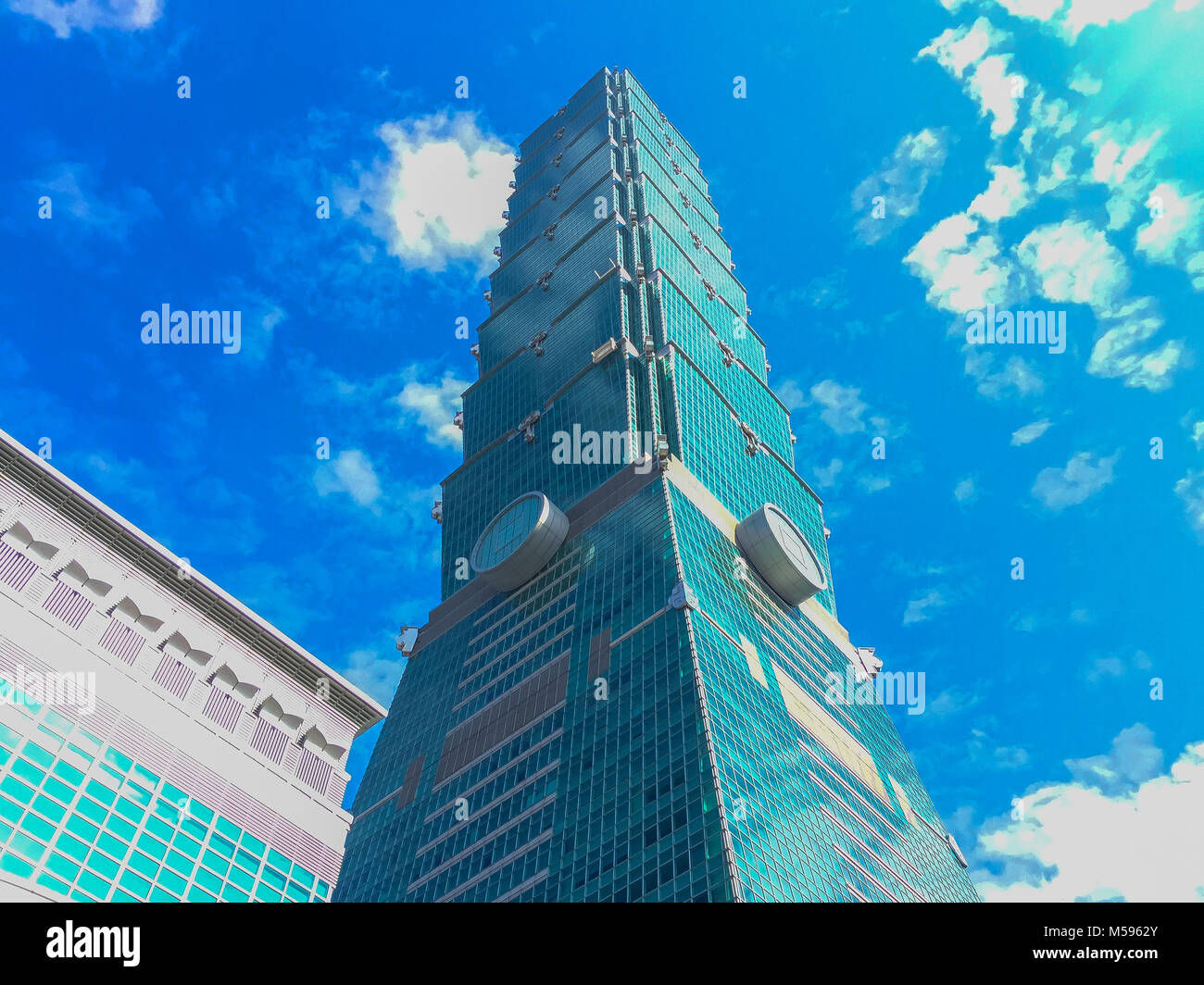 Taipei, Taiwan - November 22, 2015: Taipei 101 tower, view from the ...