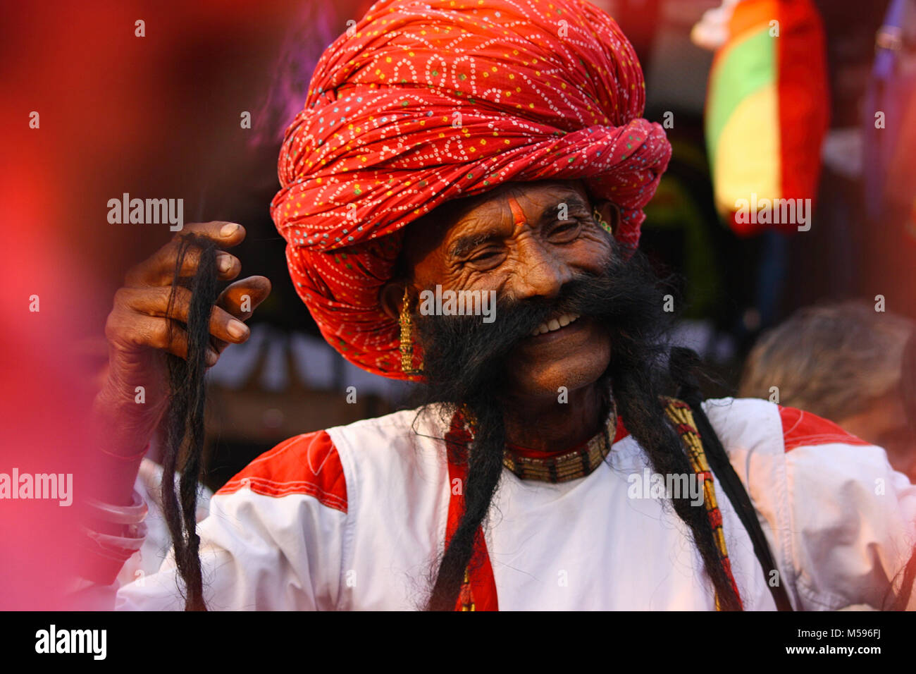 Mustache Man, Puhskar Fair, Rajasthan, India Stock Photo - Alamy
