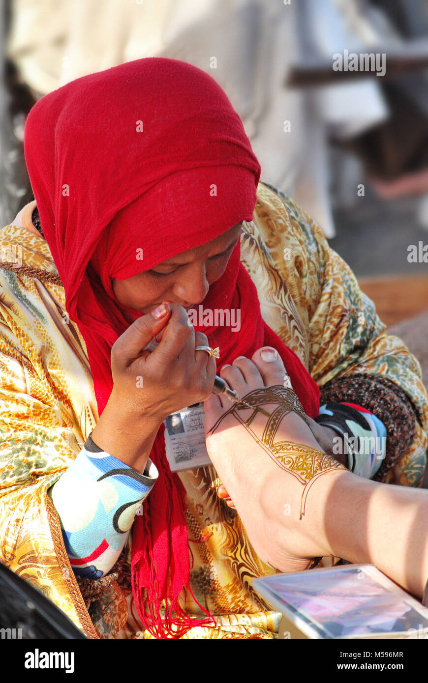 Morocco marrakech henna hi-res stock photography and images - Alamy