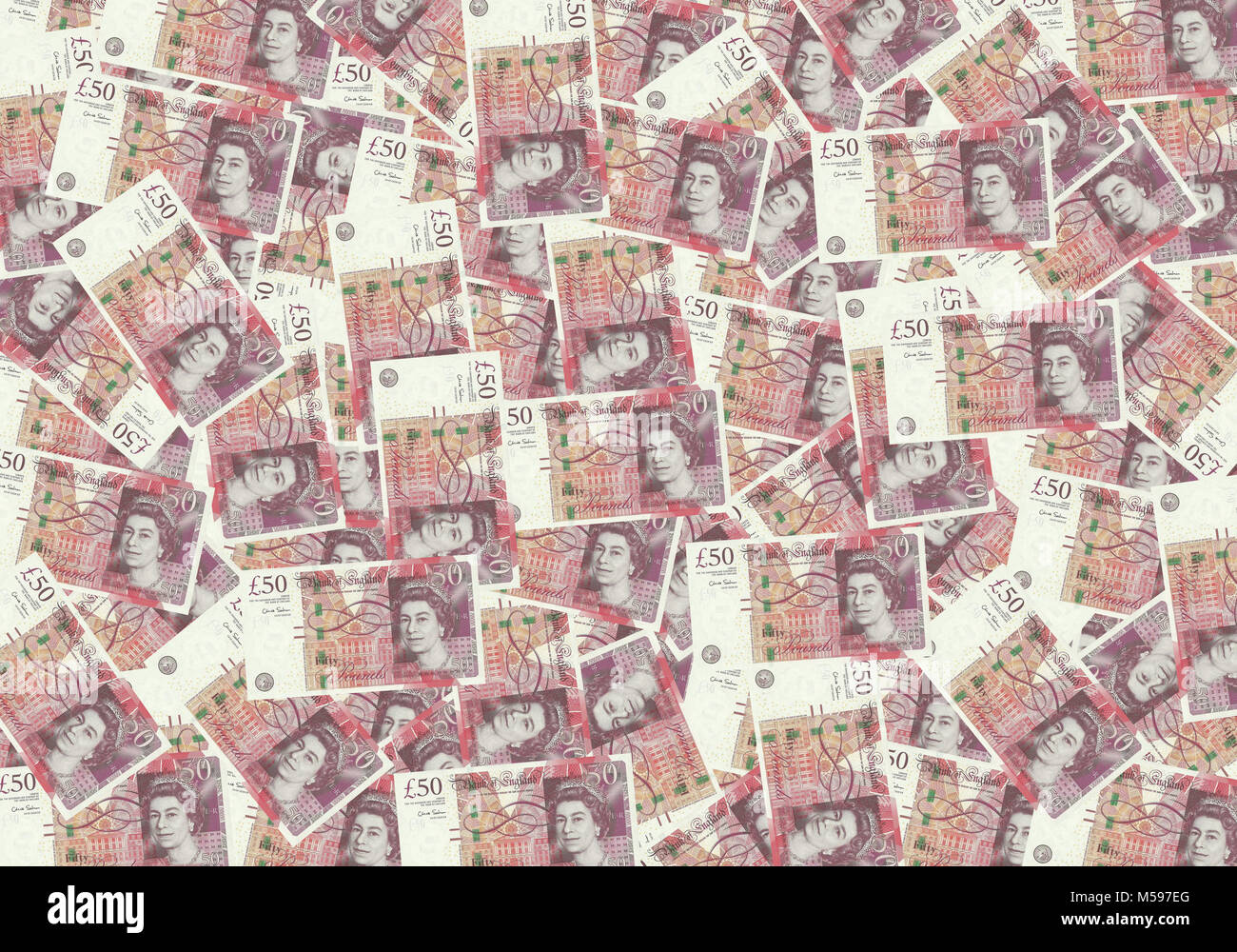 £50 note bank of england 50 pound sterling bank notes closeup view ...