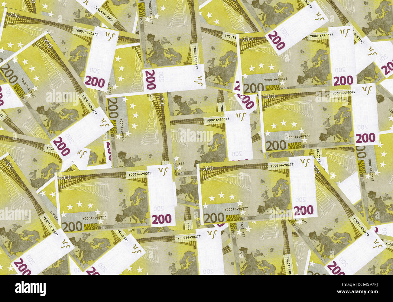 200 euro cash background money financial concept Stock Photo - Alamy