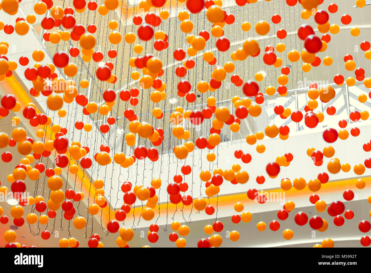 plastic balls suspended Stock Photo - Alamy