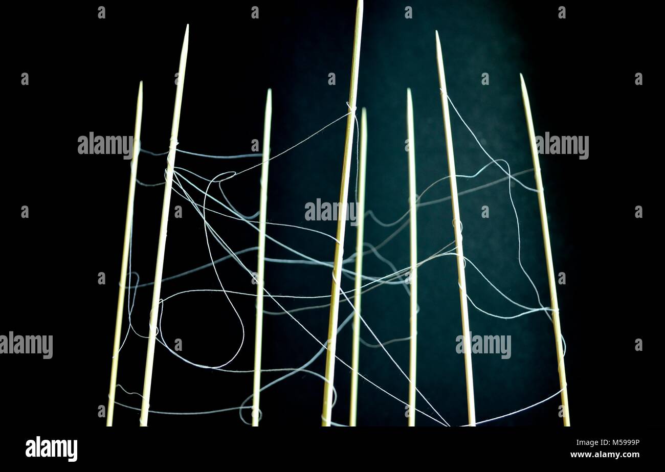Abstract lines and threads Stock Photo - Alamy