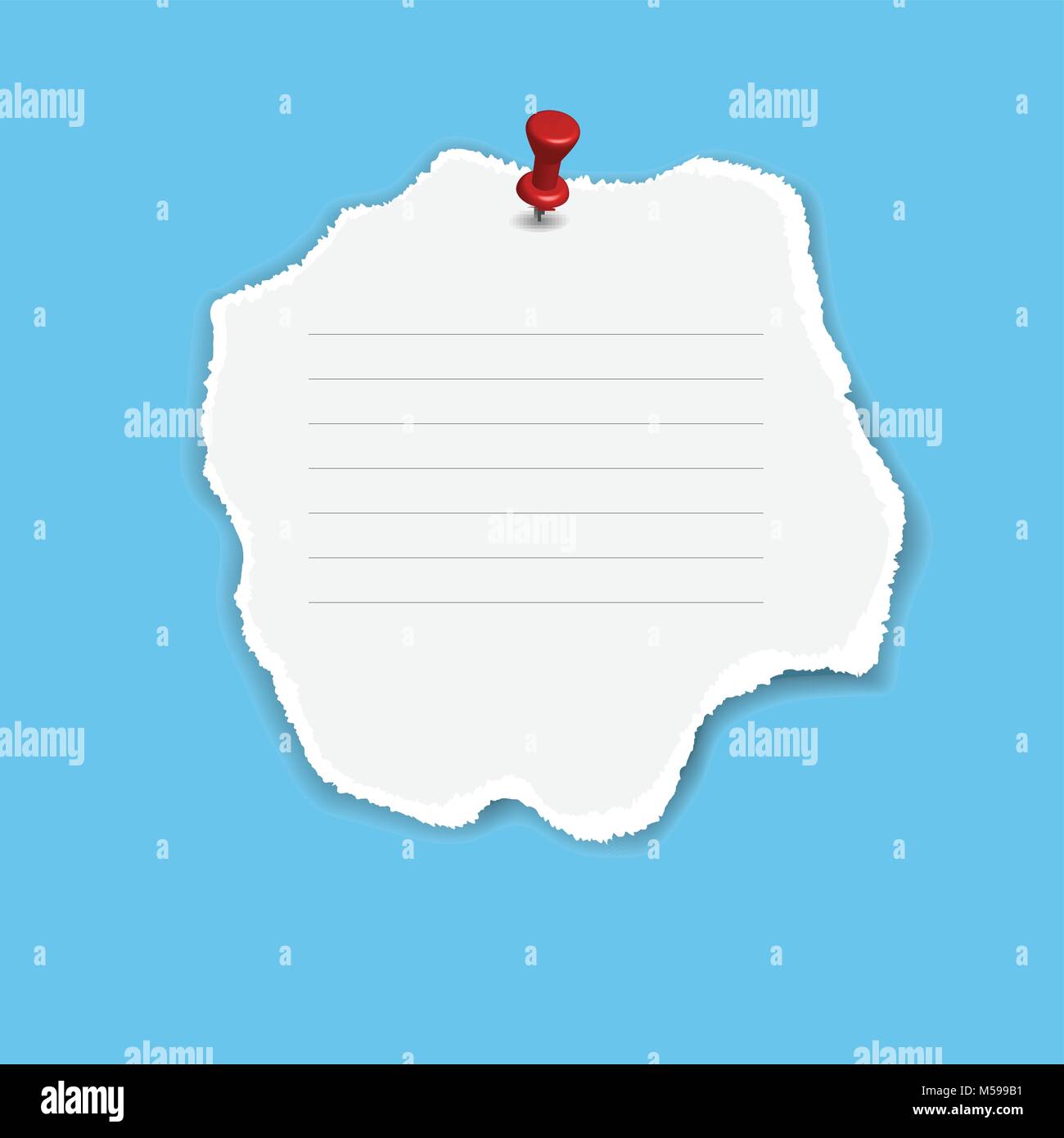 White and memory and note and pin Stock Vector Images - Alamy