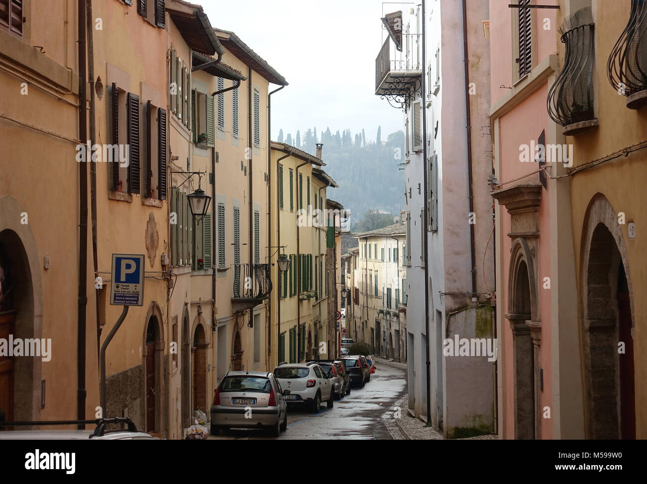 Via Monterone Spoleto Italy Stock Photo - Alamy
