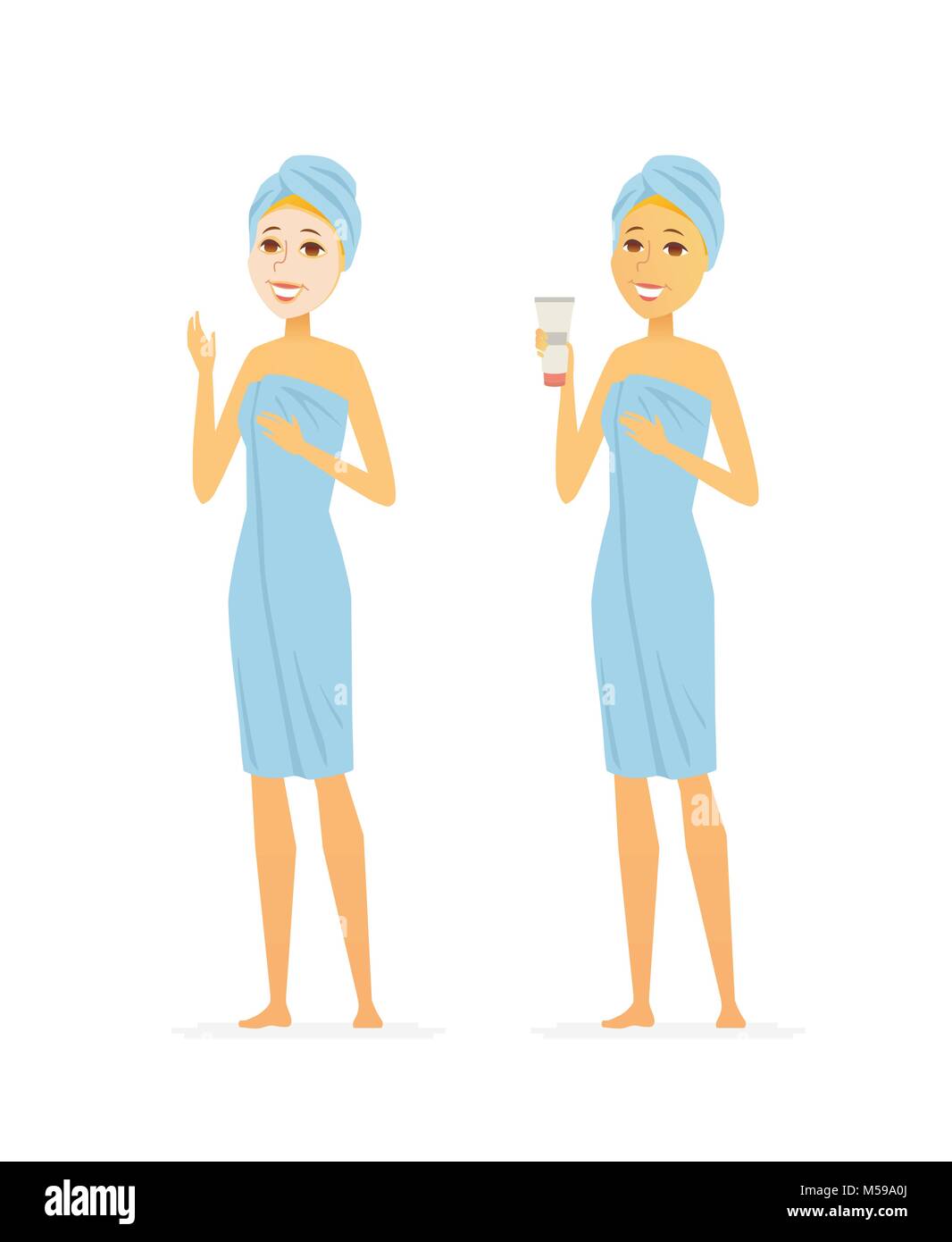 Using face mask to clean Stock Vector Images - Alamy