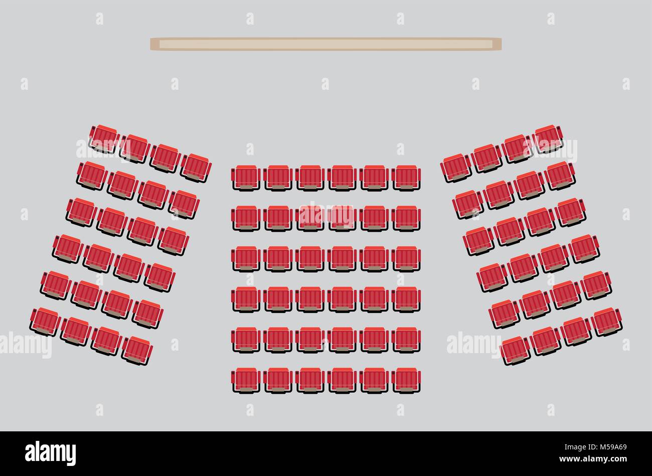 Top View show Seat in the Theater Vector and illustration Stock Vector ...