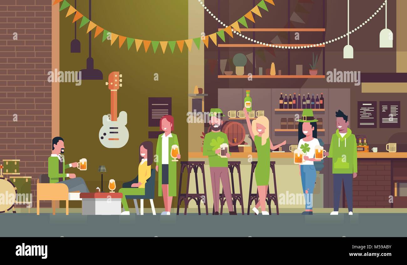 Happy man pub Stock Vector Images - Alamy