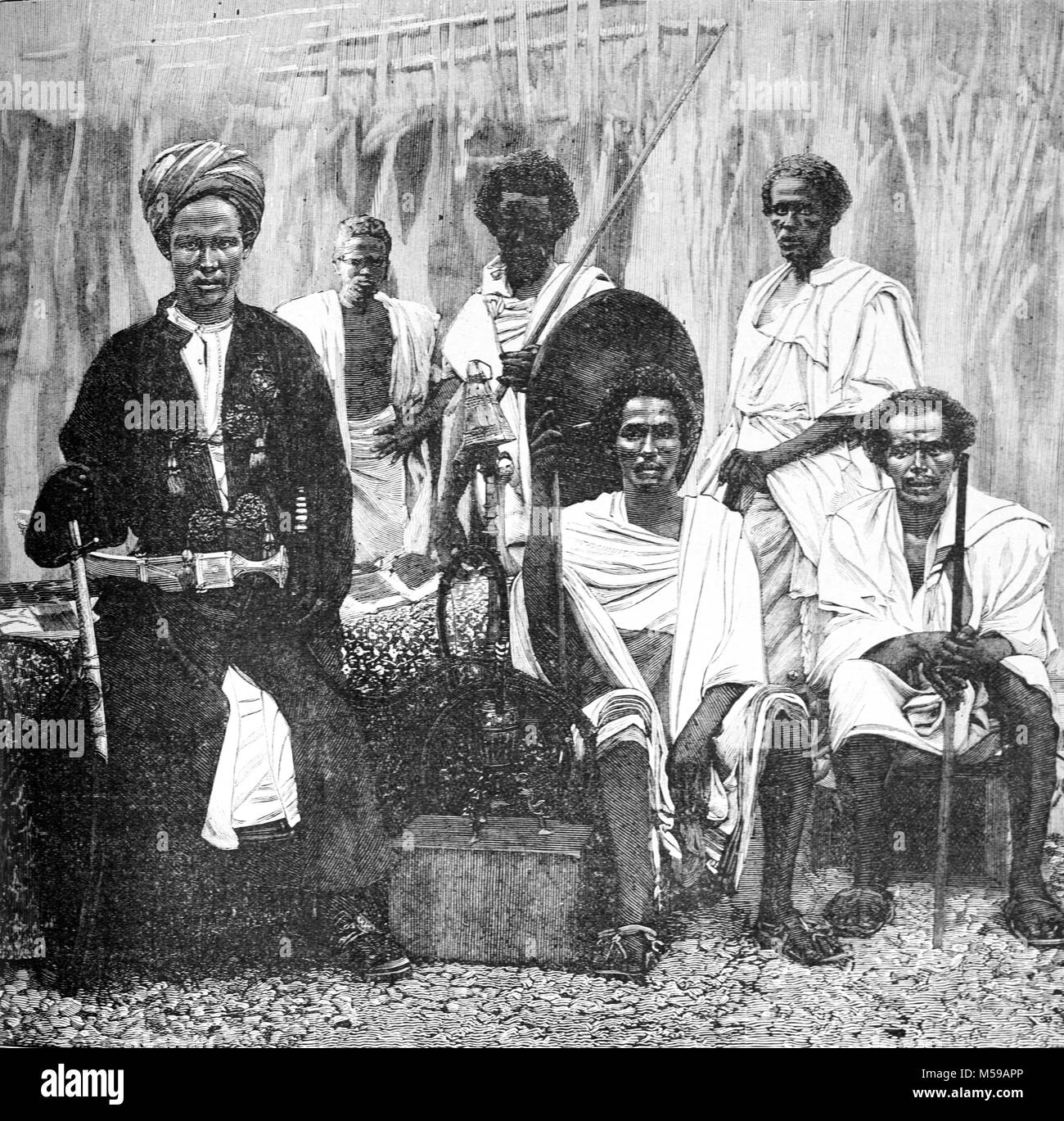 Sultan of Tadjoura, Mohammed Loitah, of French Somaliland or Djibouti ...