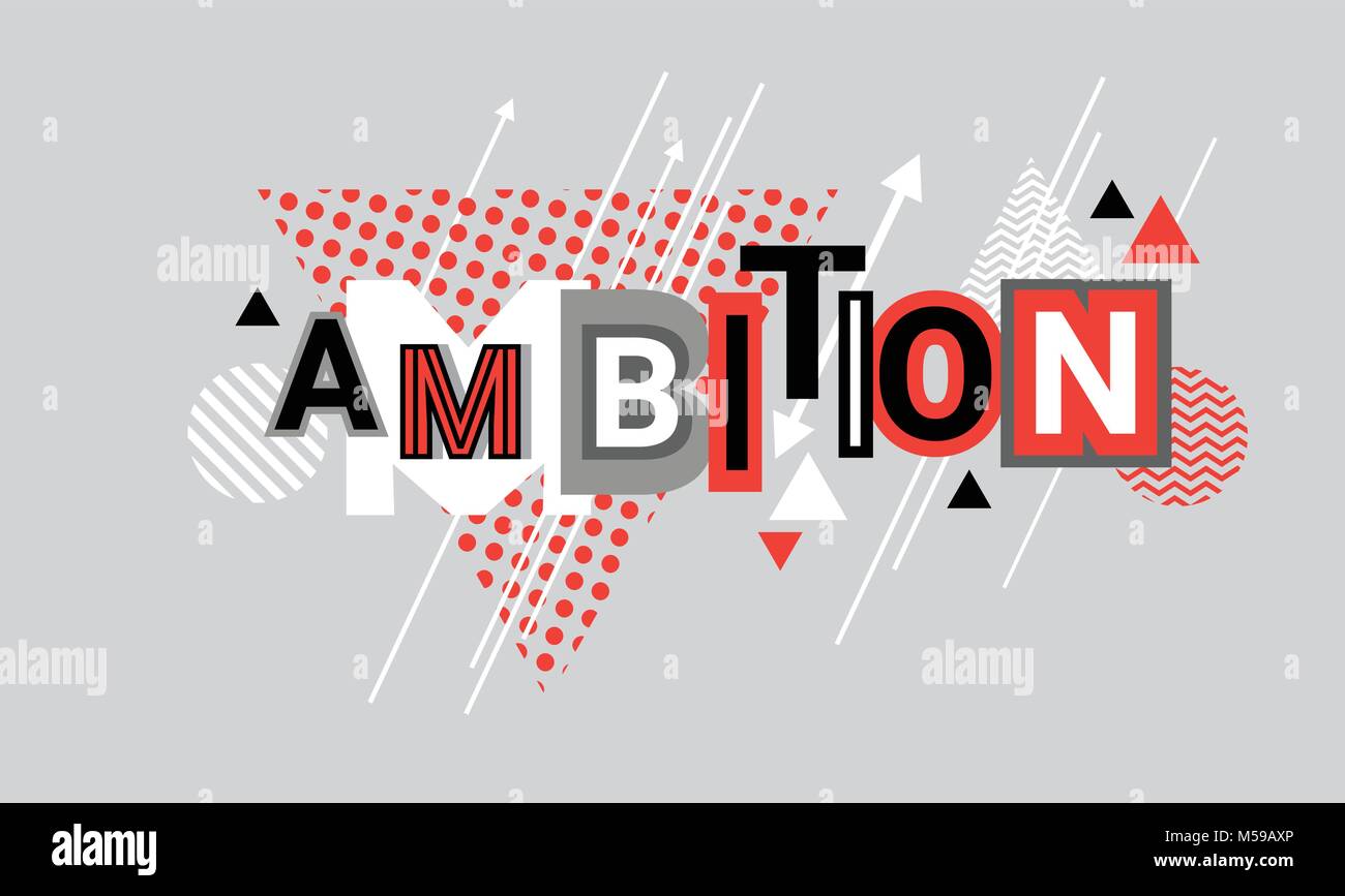 Ambition Business Goal Targeting Web Banner Abstract Template ...