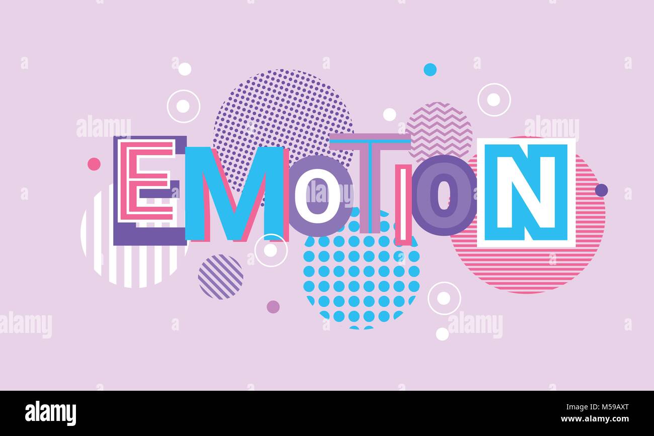 Emotion And Feelings Web Banner Abstract Creative Template Background ...