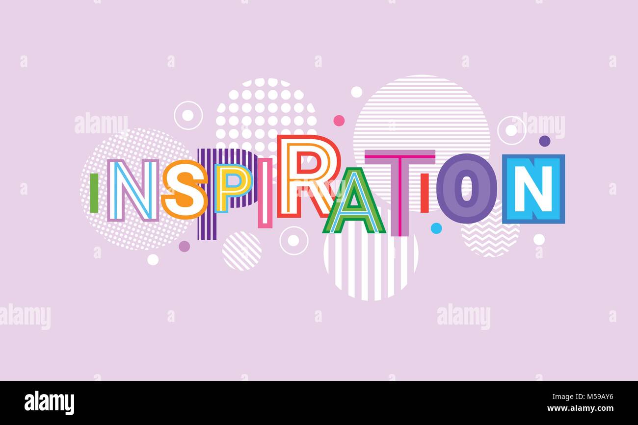 The Word Inspiration Colorful