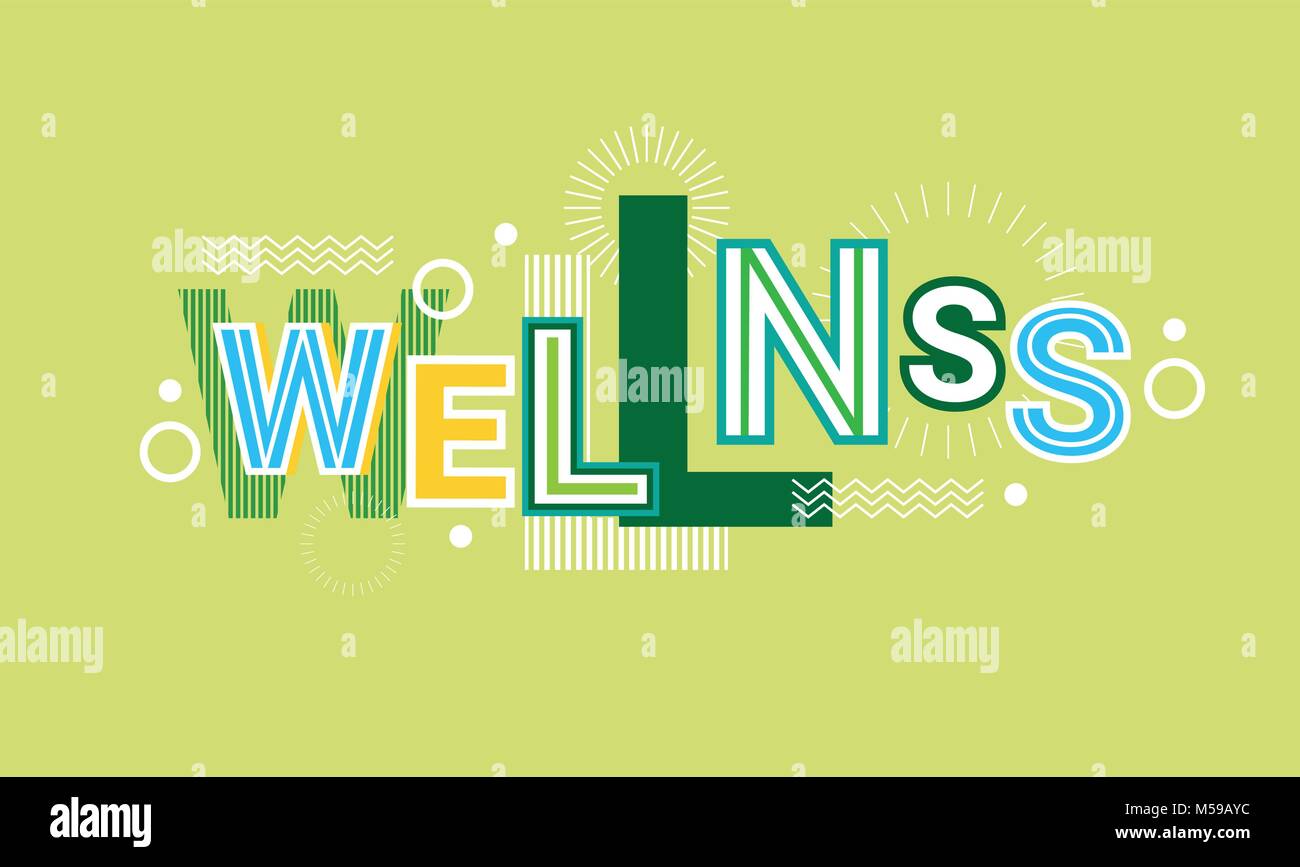 Wellness business banner Stock Vector Images - Alamy