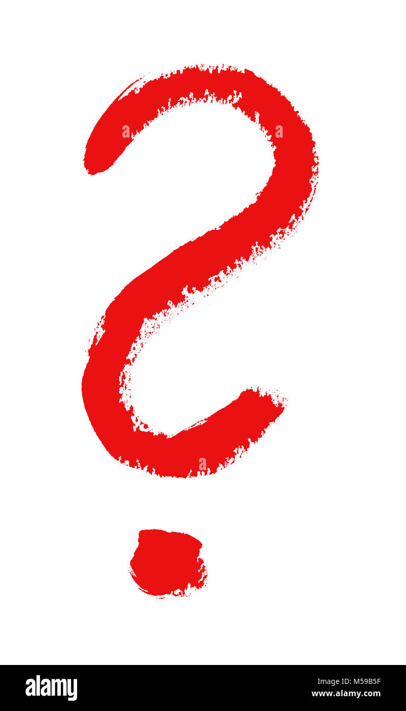 Question mark drawn hand Cut Out Stock Images & Pictures - Alamy