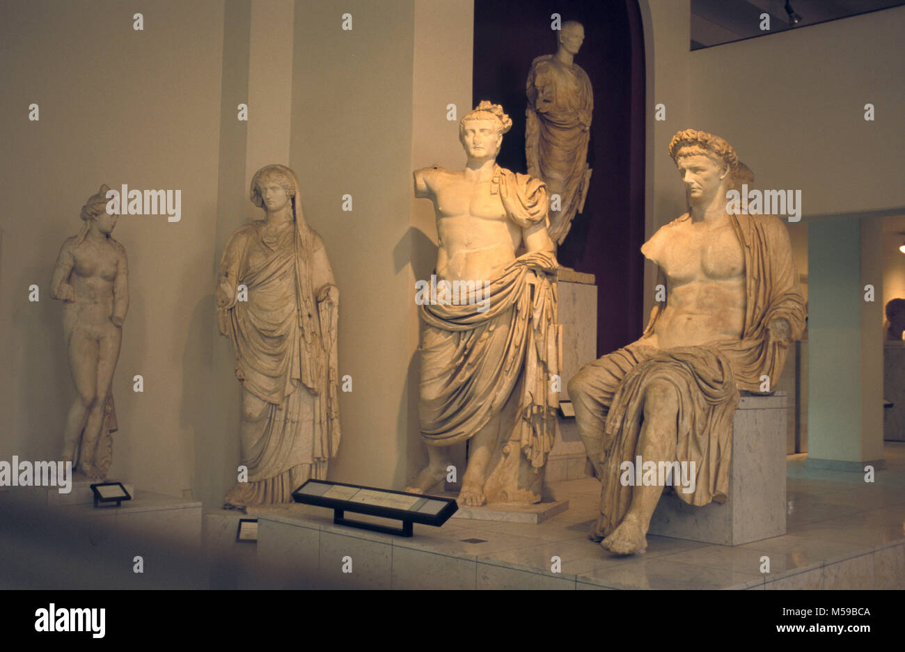 Libya. Tripoli. Old City. National museum. Roman statues Stock Photo ...