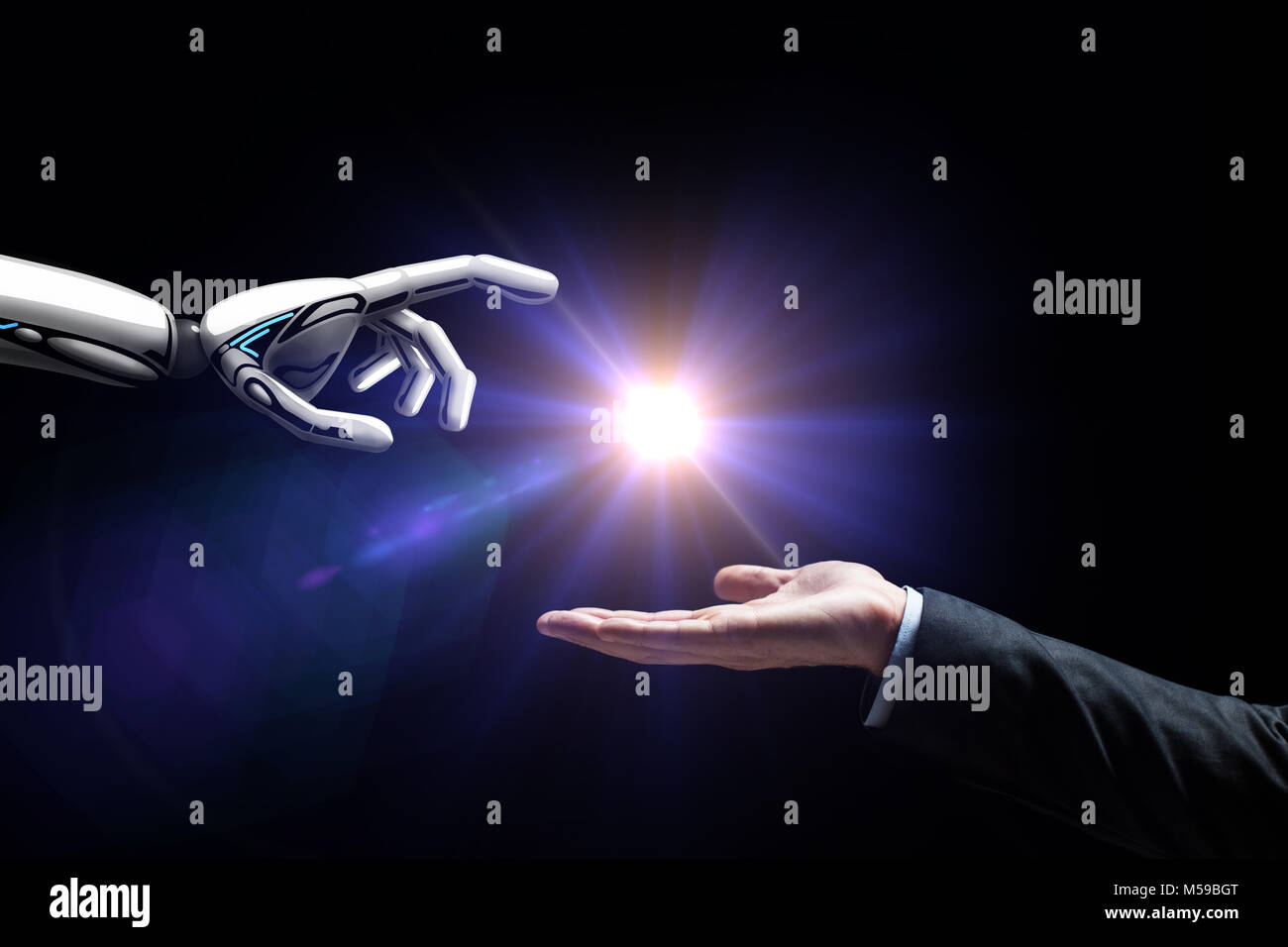 Robot hand light hi-res stock photography and images - Alamy