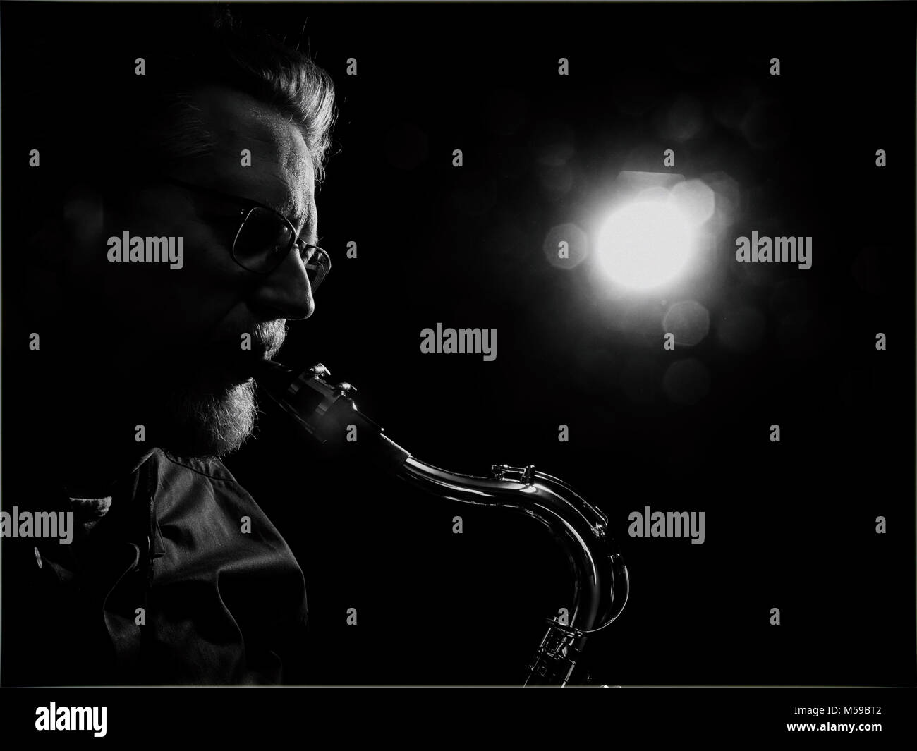 Saxophone player male hi-res stock photography and images - Alamy