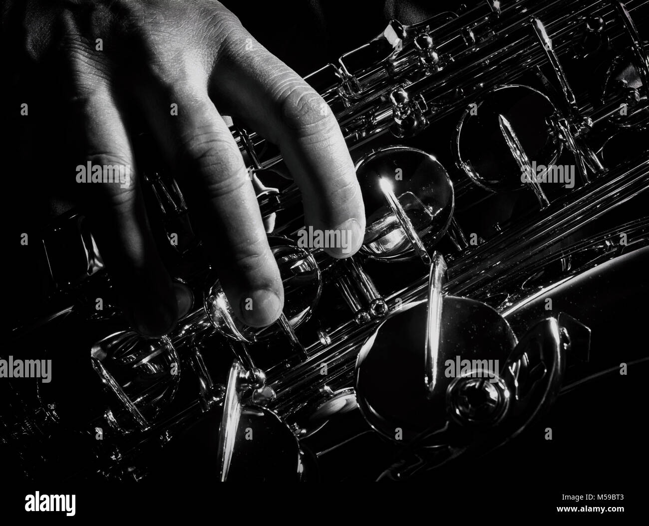 Sax player detail hi-res stock photography and images - Alamy