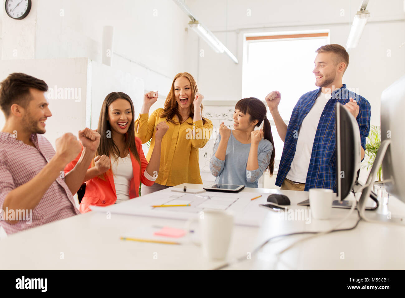 Celebrating all african business team hi-res stock photography and ...
