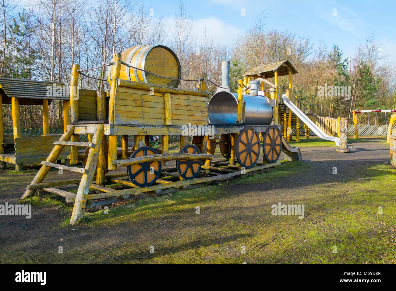 Good play environment childrens playground with an old fashioned ...