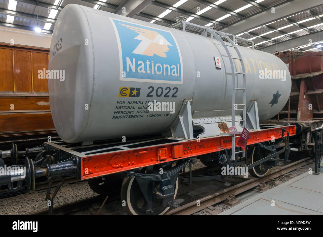 A National Benzole tank wagon used to move oil products around the ...