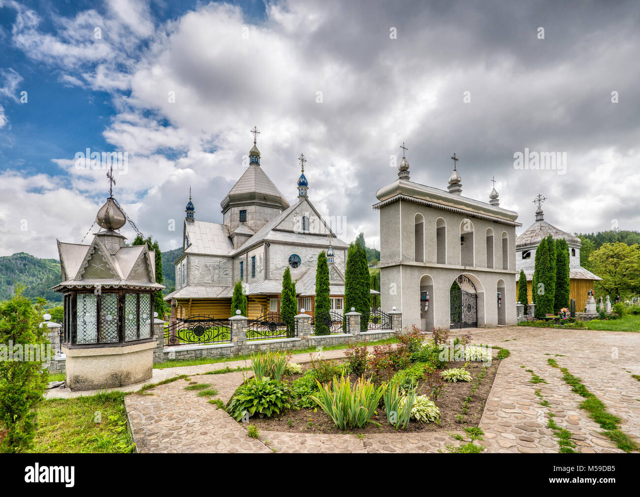 Holy Trinity Greek Catholic Church, sheet metal plating, in village of ...
