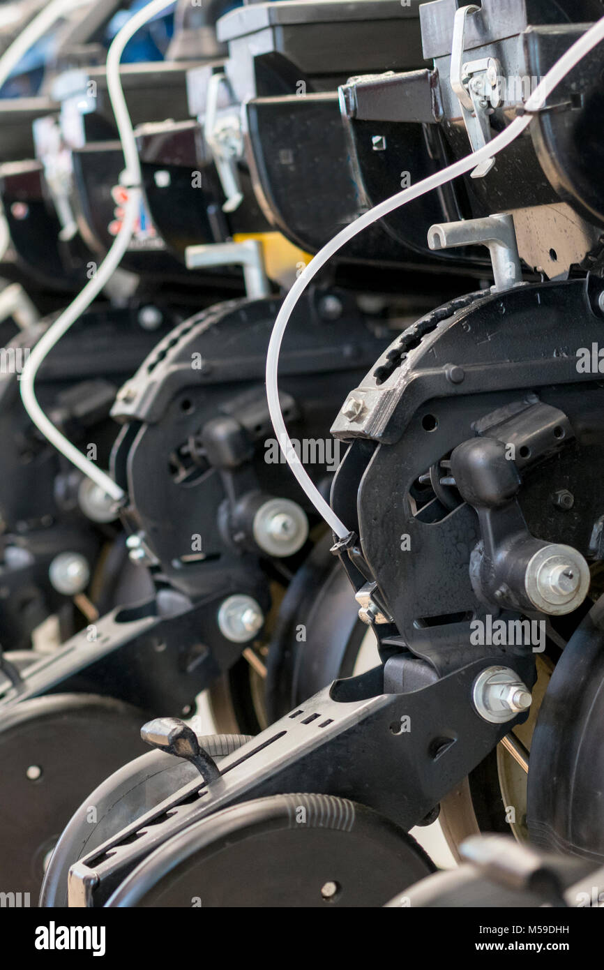 An image of a row seeder. Fragment Stock Photo - Alamy