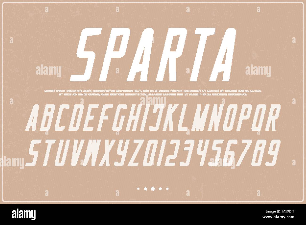 italic alphabet letters and numbers. vector, retro font type design ...