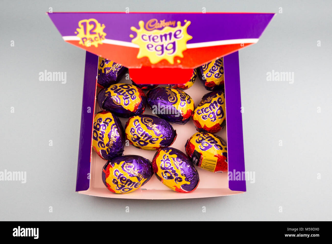 A box of Cadbury creme eggs Stock Photo - Alamy