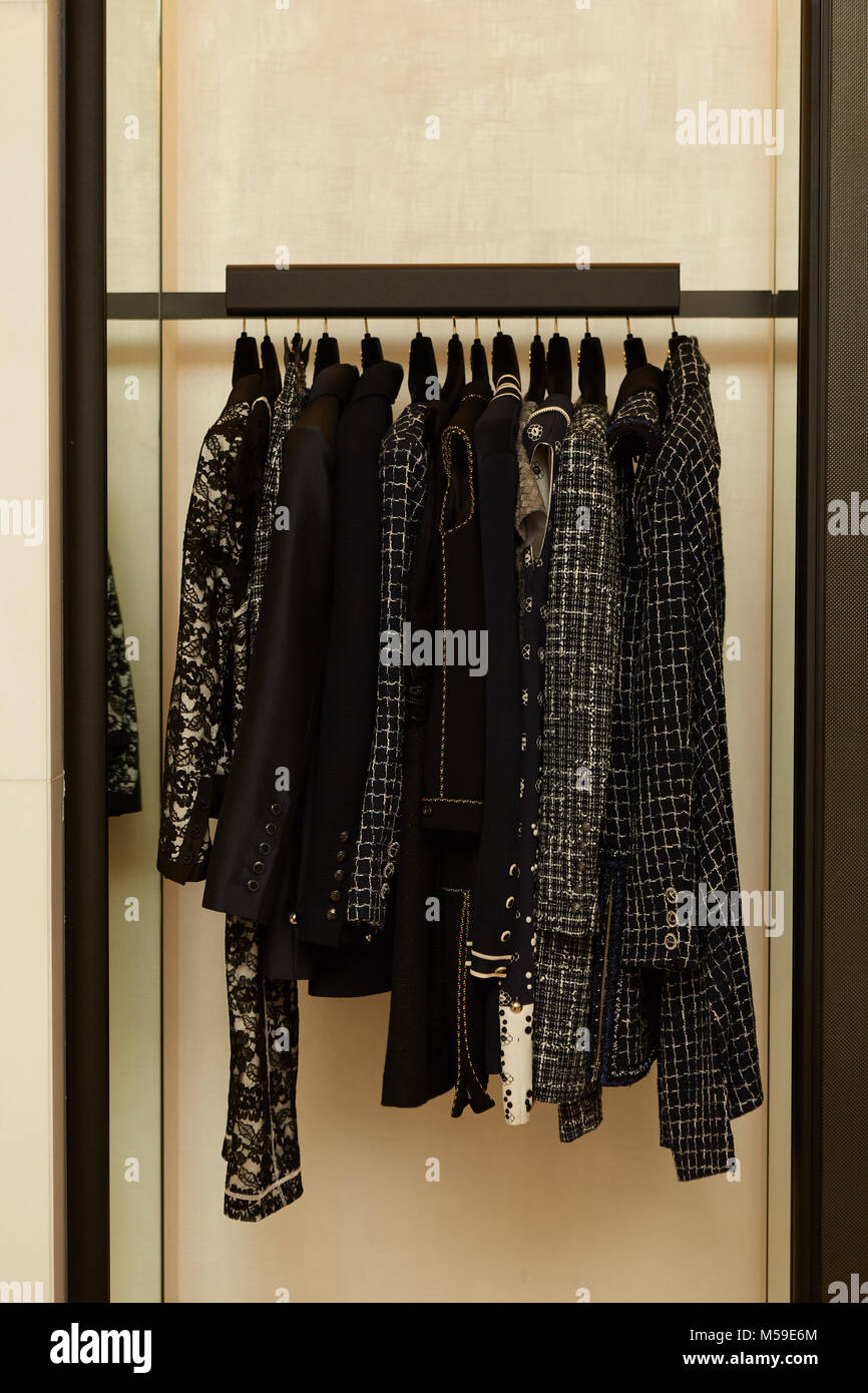 Modern cloth shop interior hi-res stock photography and images - Alamy