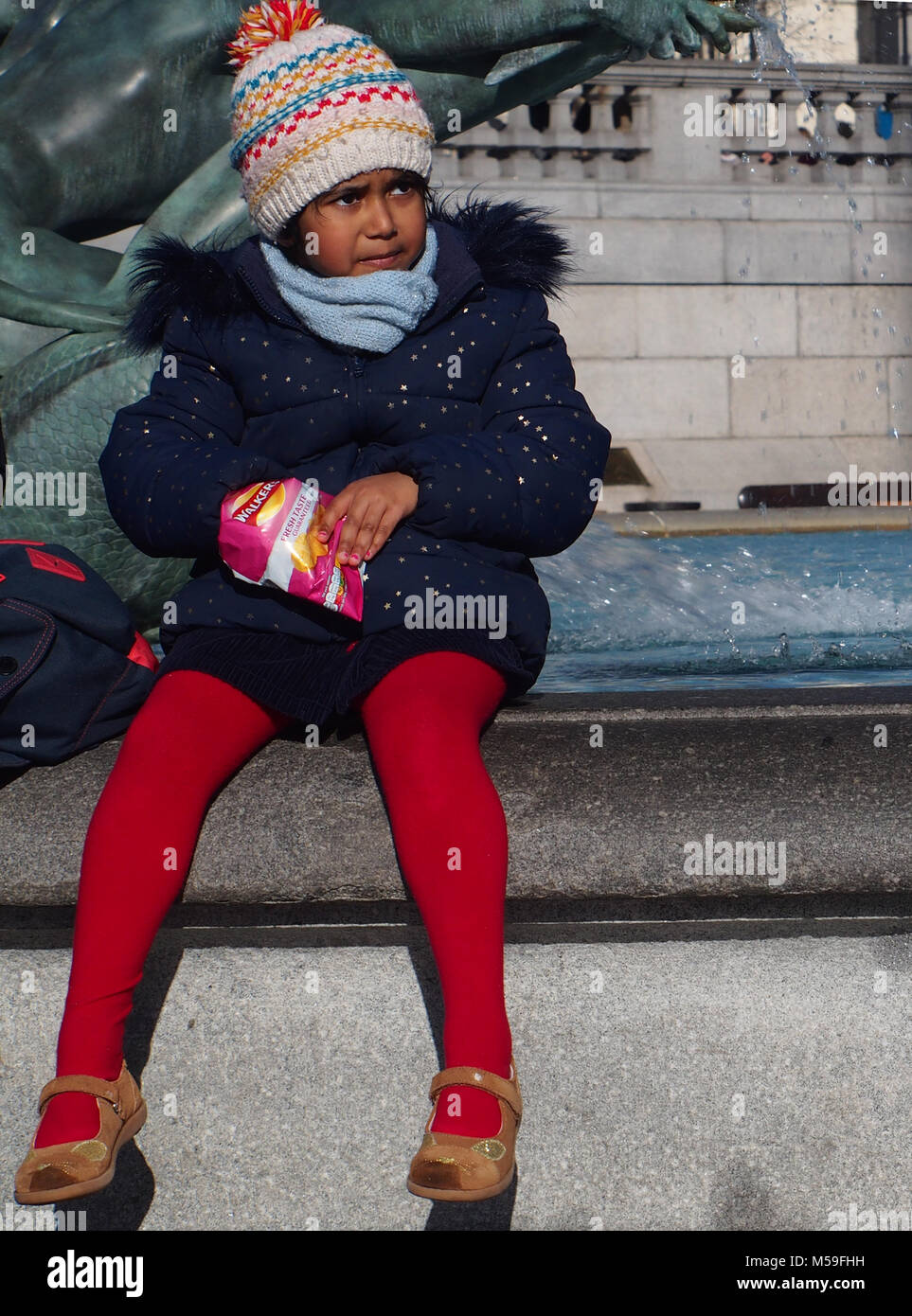 Woolly hat warm coat hi-res stock photography and images - Alamy