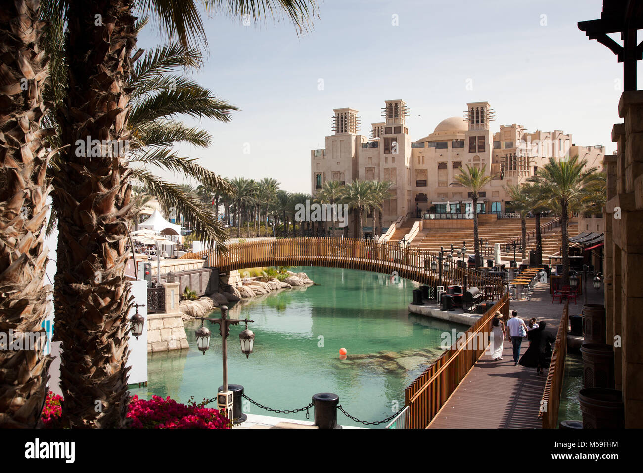 DUBAI, UAE - FEBRUARY 2018: View of the Souk Madinat Jumeirah. Madinat ...