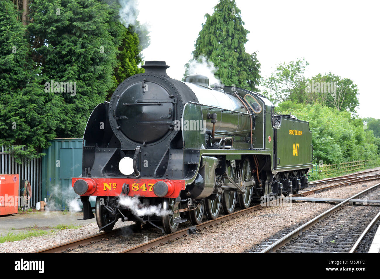 847 under steam at The Bluebell Railway - Steam train preservation in ...