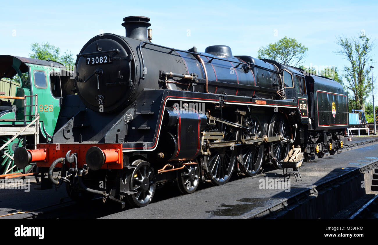 73082 in sidings at The Bluebell Railway - Steam train preservation in ...