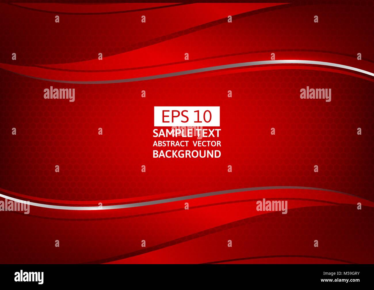 Red wave design element on dark background abstract vector Stock Vector ...