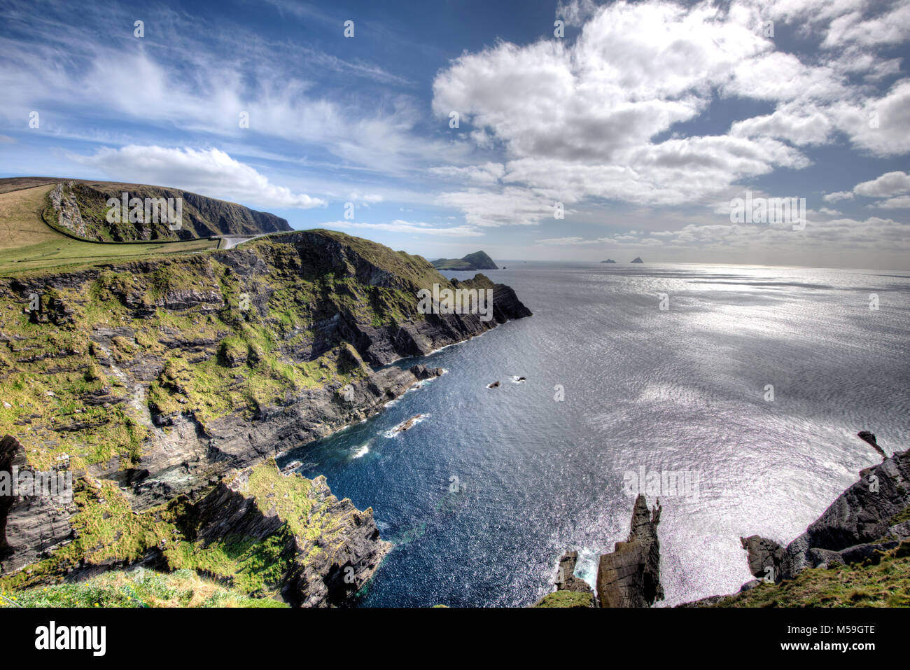 Cliffs of Kerry, Portmagee, Ireland Stock Photo - Alamy
