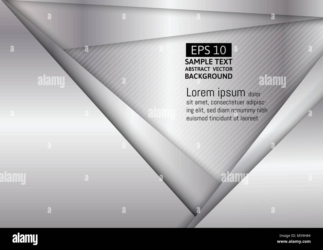 Abstract geometric silver color, modern design background, vector ...