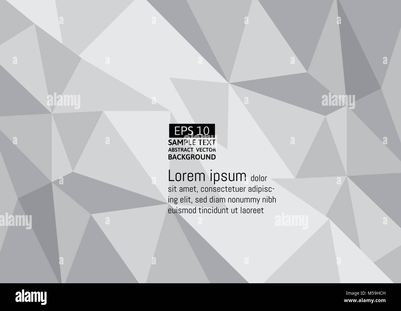 Gray polygon abstract background, Vector illustration Stock Vector ...