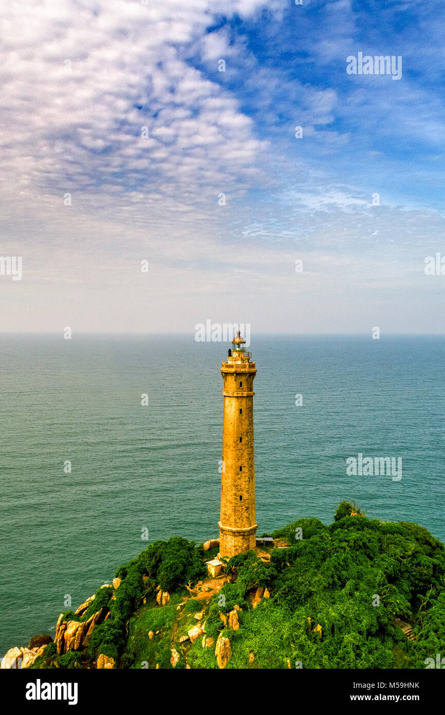 Royalty high quality free stock image aerial view of Ke Ga lighthouse ...