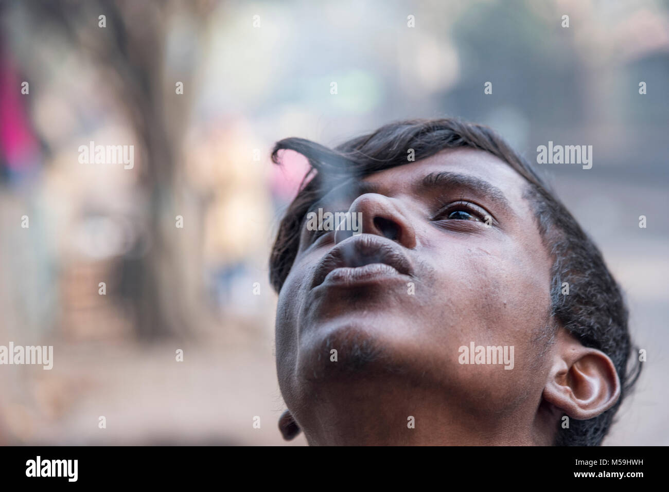 An early morning scene of old delhi, India Stock Photo - Alamy