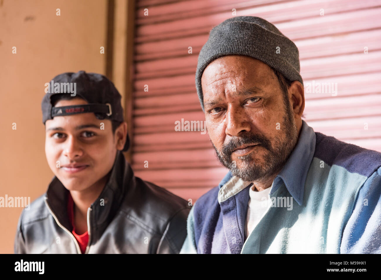 An early morning scene of old delhi, India Stock Photo - Alamy