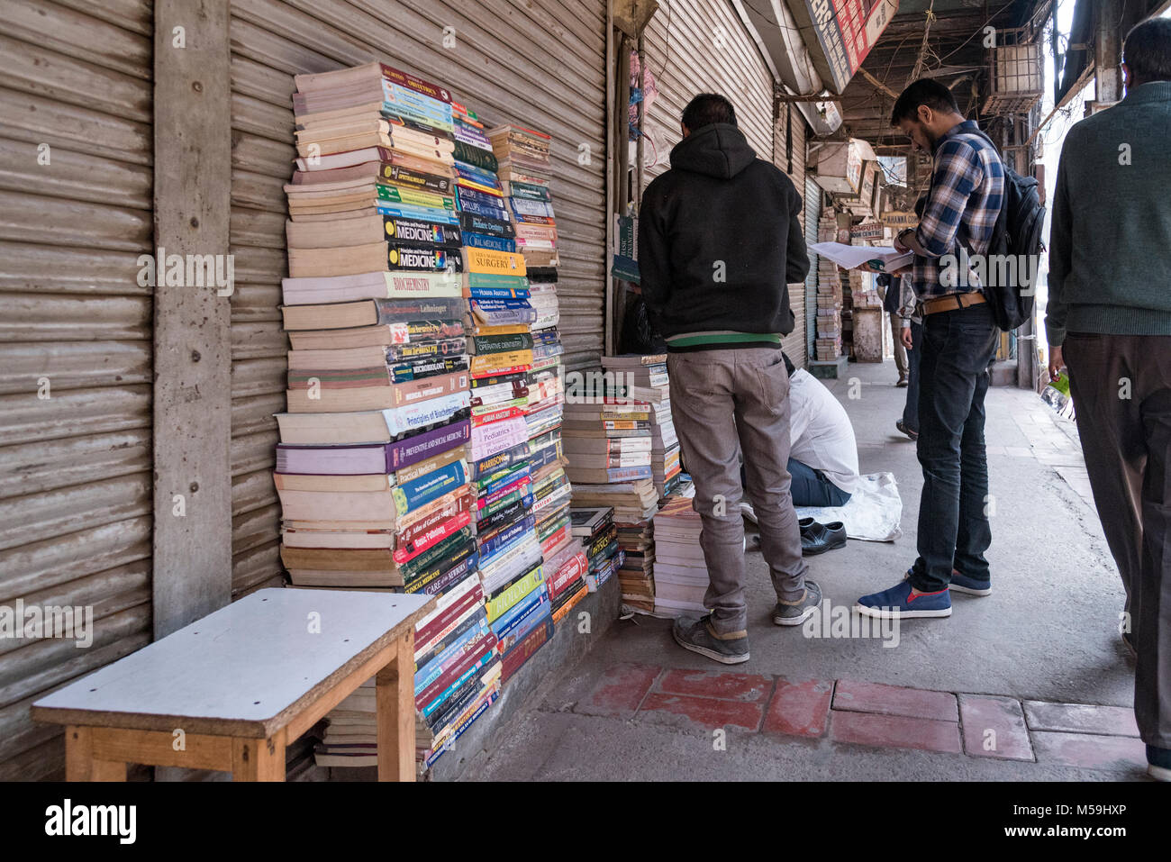 An early morning scene of old delhi, India Stock Photo - Alamy