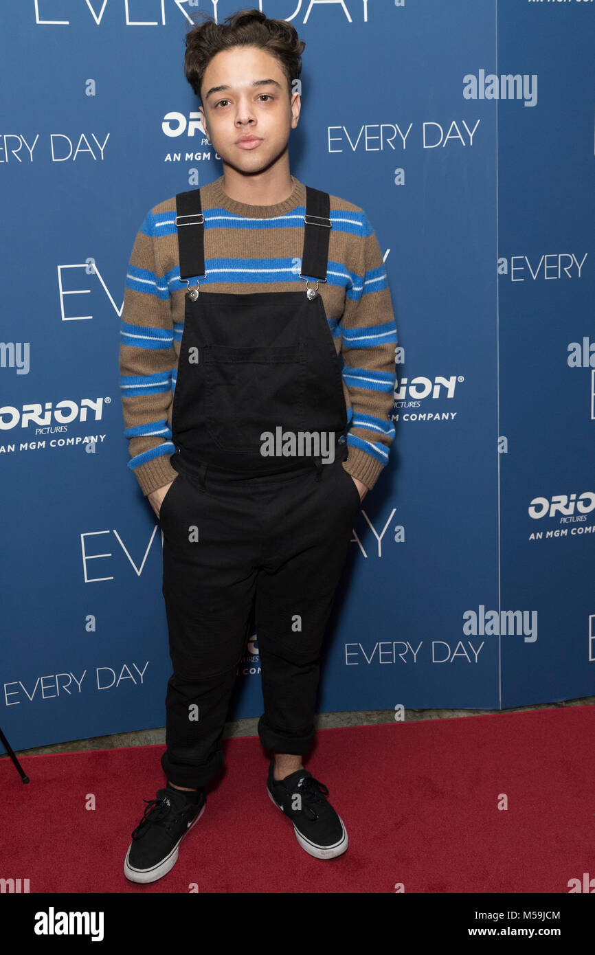 New York, USA. 20th Feb, 2018. Jason Genao attends Every Day special ...