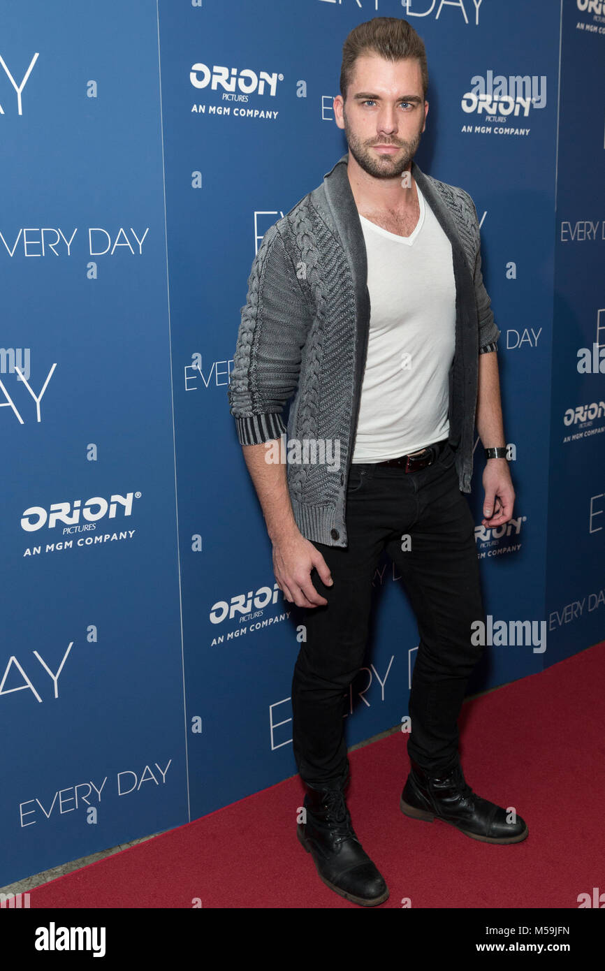 New York, USA. 20th Feb, 2018. Ryan Craven attends Every Day special ...