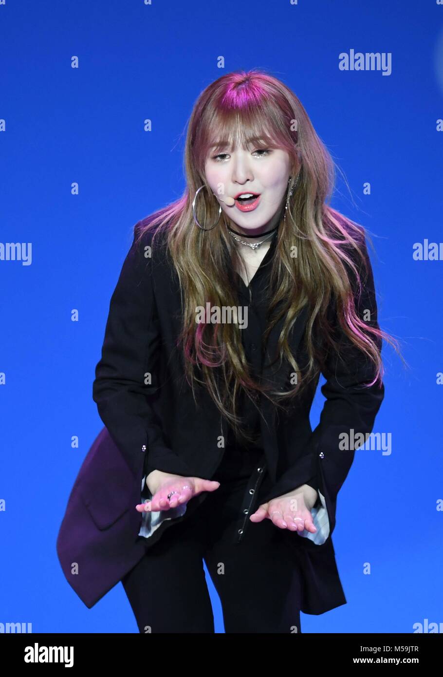 Pyeongchang, South Korea. 20th Feb, 2018. Son Seung-wan (Wendy). Red Velvet K POP concert ...