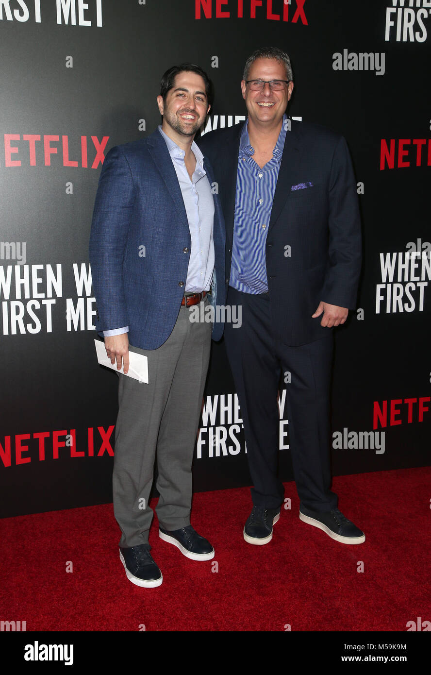 Hollywood, California, USA. 20th Feb, 2018. Adam Saunders, Mason Novick ...