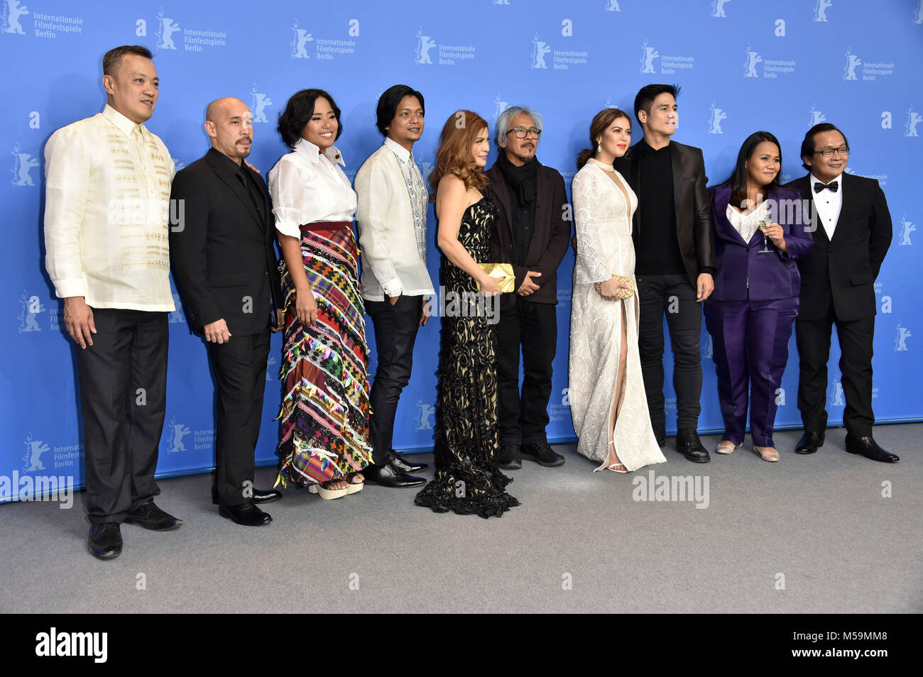 Berlin, Germany. 20th Feb, 2018. Lilit Reyes, Bart Guingona, Hazel ...