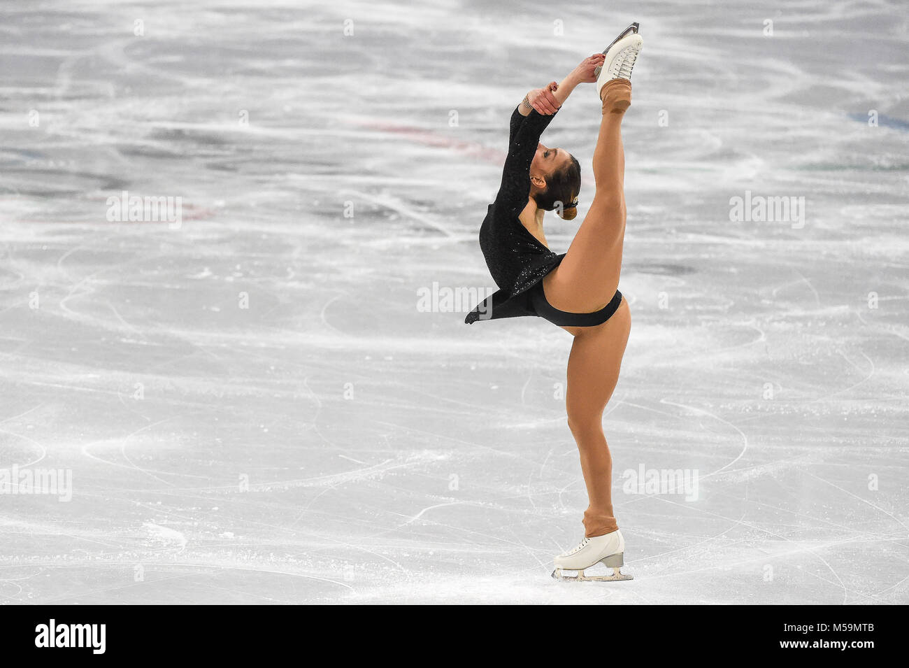 Pyeongchang, Korea. 21st Feb, 2018. Giada Russo of Italy competing in free dance at Gangneung ...