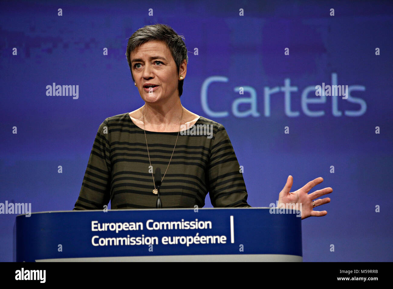 Brussels, Belgium. 21st February, 2018. European Union Commissioner of ...