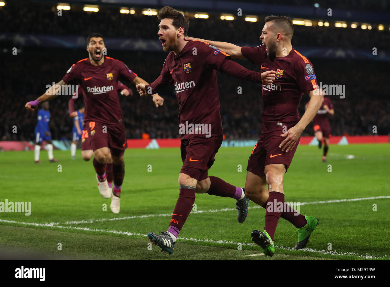 Lionel messi goal celebration hi-res stock photography and images - Alamy